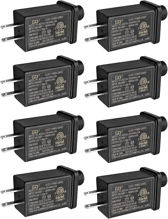 Amazon.com: 12V 1A Class 2 Power Supply, Replacement Yard Inflatable ...