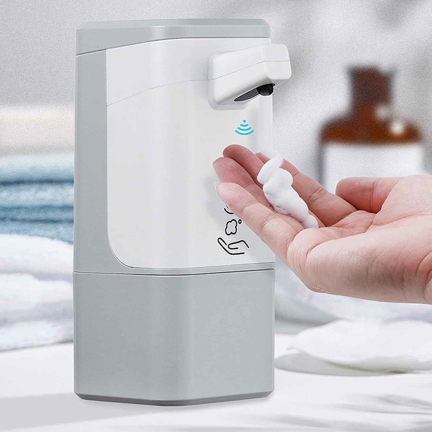 Amazon.com: ZTGD Automatic Liquid Soap Dispenser, 20.3oz/600ml Soap ...