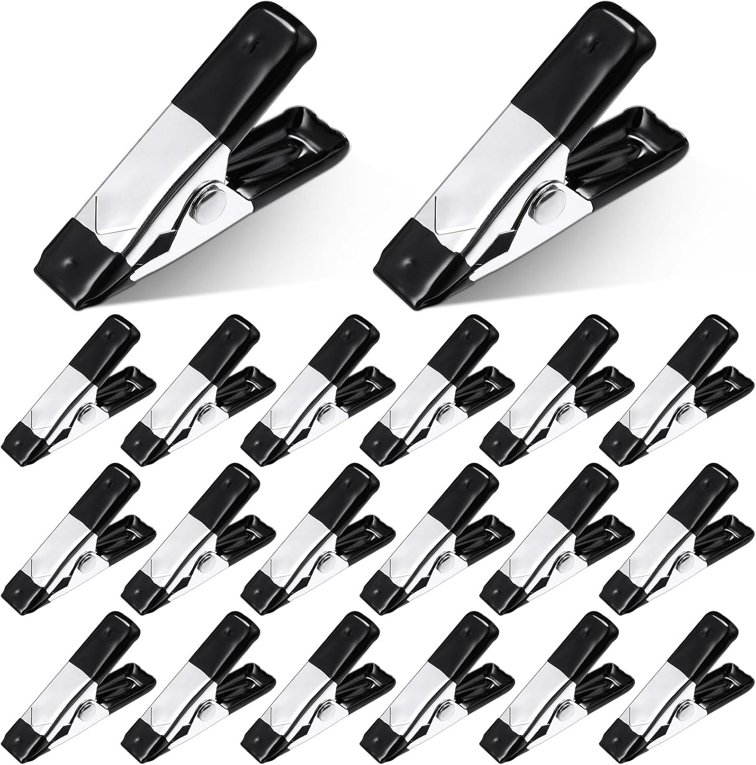 Honeydak 100 Pcs 2 Inch Mini Metal Spring Clamps Bulk 3/4 Inch Jaw ...