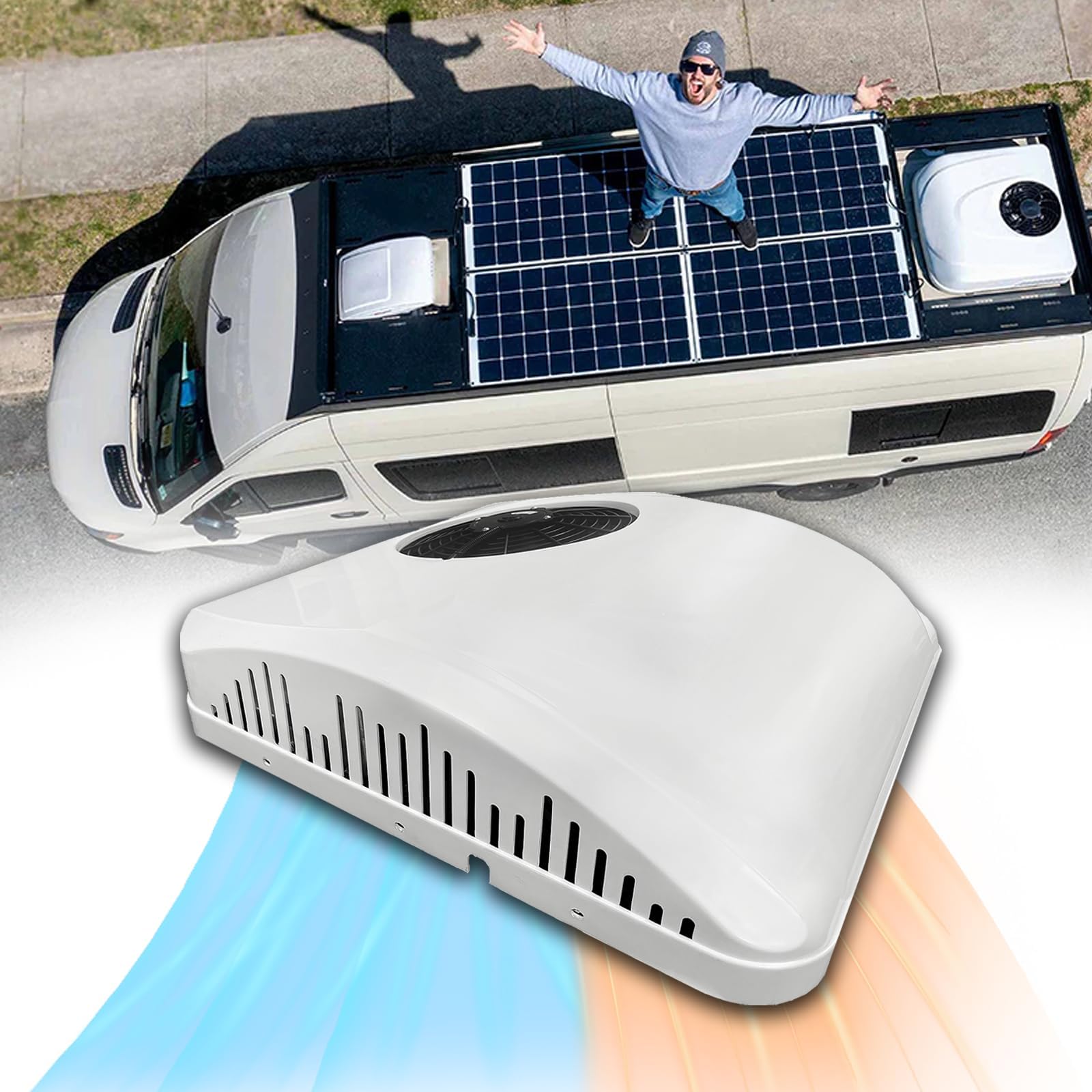 Amazon.com: RV Rooftop Air Conditioner w/Heat 12 Volt, Campervan ...