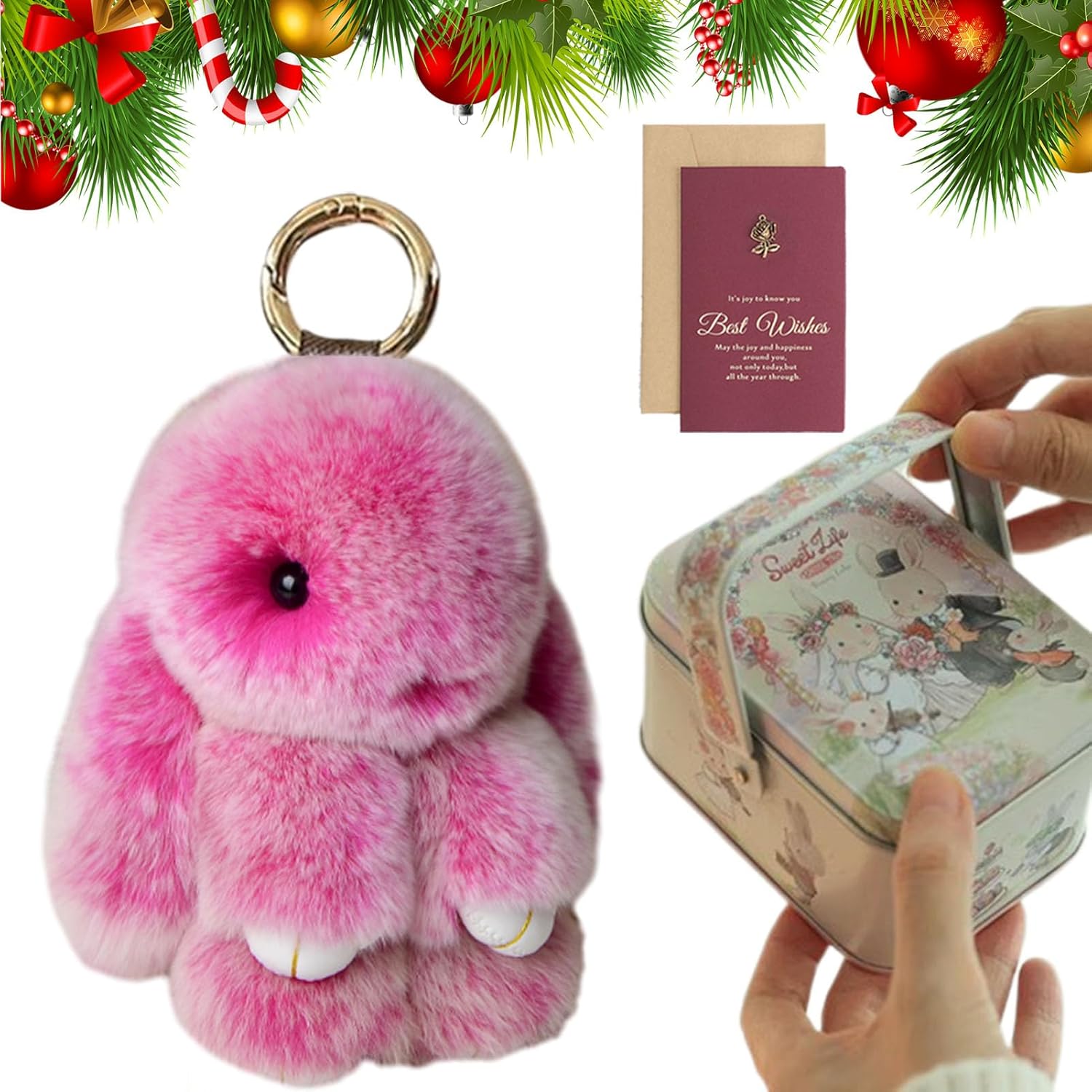 Bunny Lulu Official, Christmas Lulu Keychain, Holiday Bunny Lulu ...