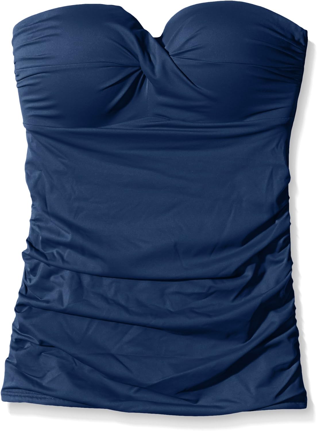 Moontide Women's Freedom Fuller Cup Twist Tankini Bikini Top, Blue ...