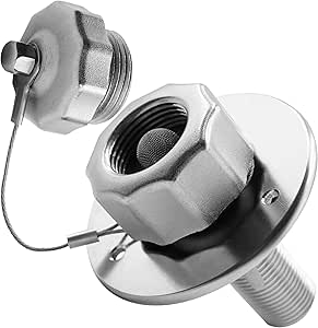 Amazon.com: runfider All Metal RV City Water Inlet with Check Valve, RV ...