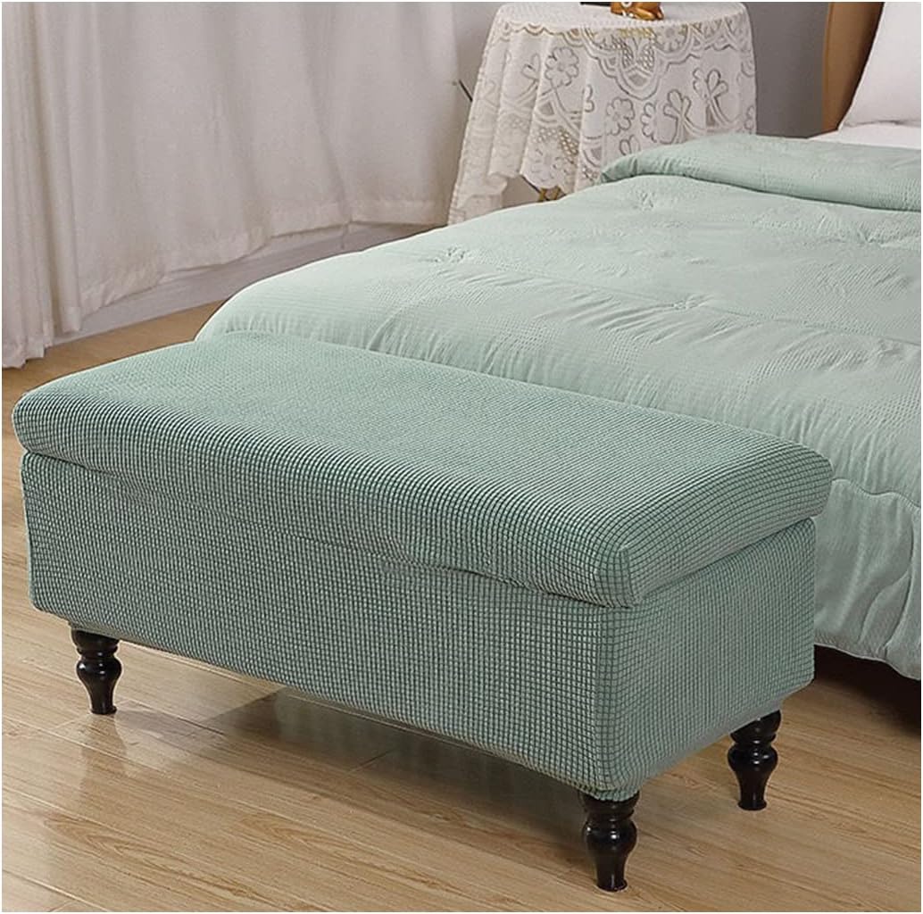 Amazon.com: XGANGM Rectangle Storage Ottoman Cover with Lid Ottoman ...