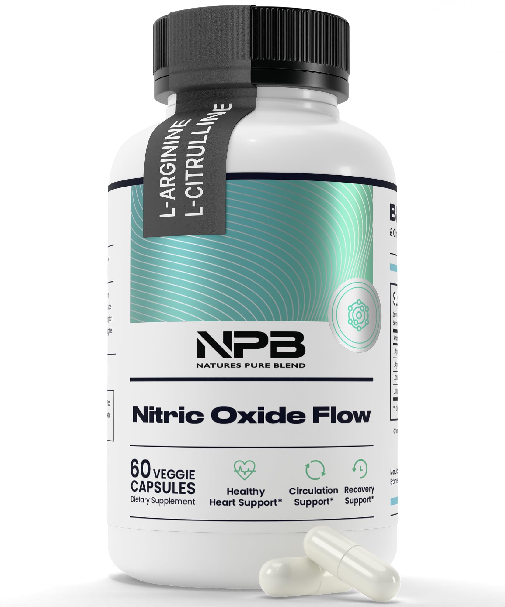 Natures Pure Blend Nitric Oxide Supplements For Men L Arginine ...