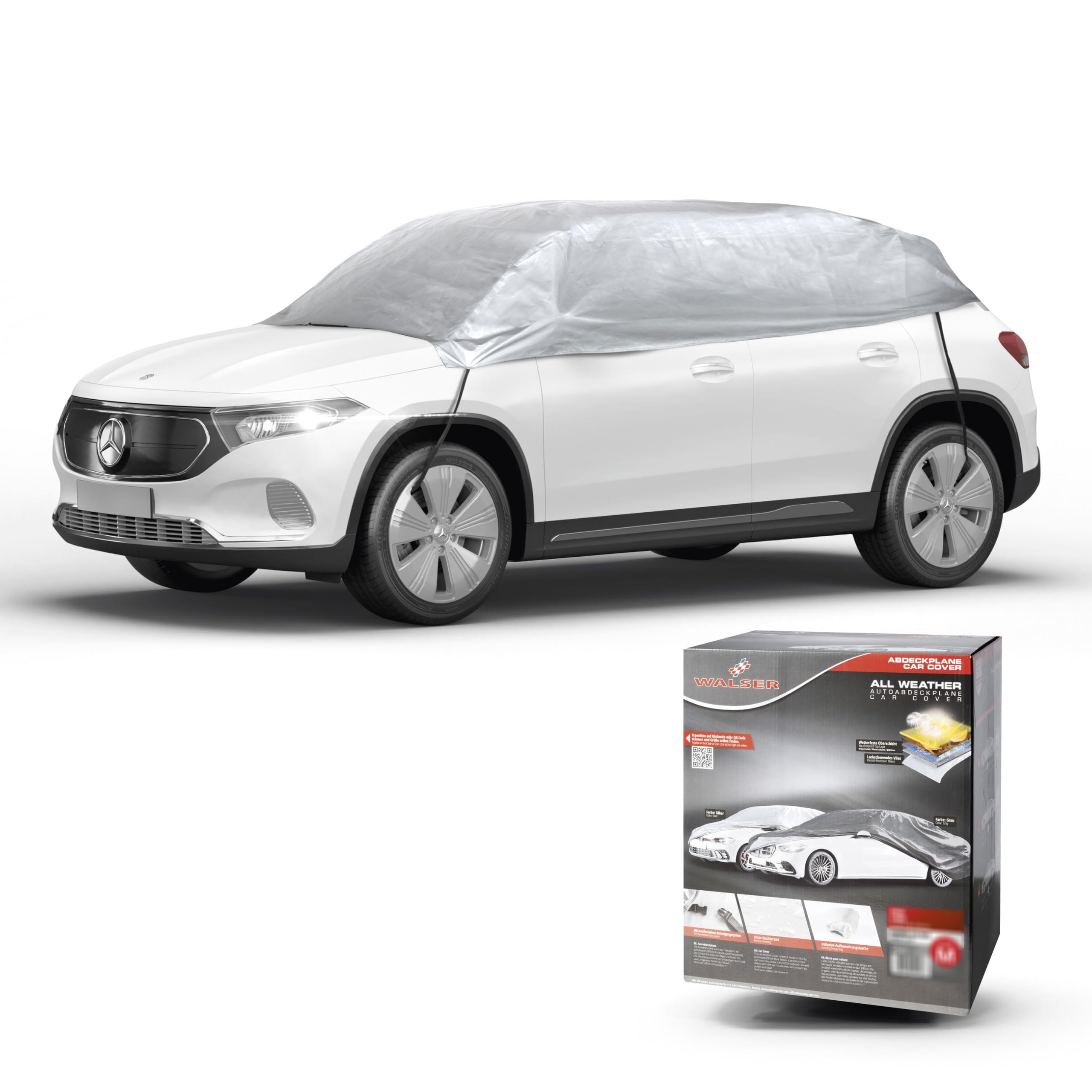 WALSER Abdeckplane Auto All Weather Basic, Abdeckplane wasserdicht, 100% wetterfeste Auto ...