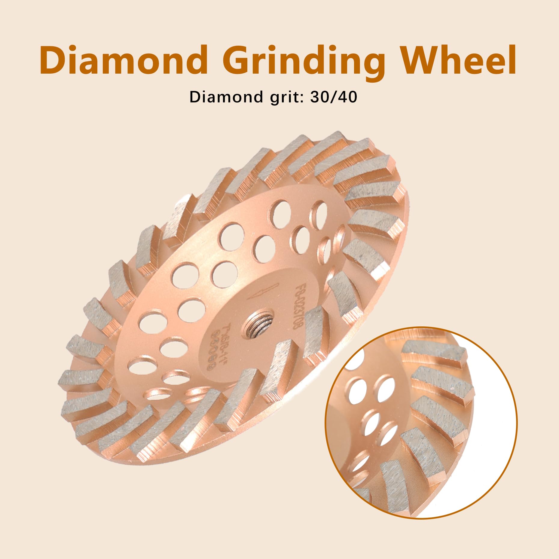 Snapklik.com : Kimllier 7 Inch Concrete Grinding Wheels 24 Turbo ...