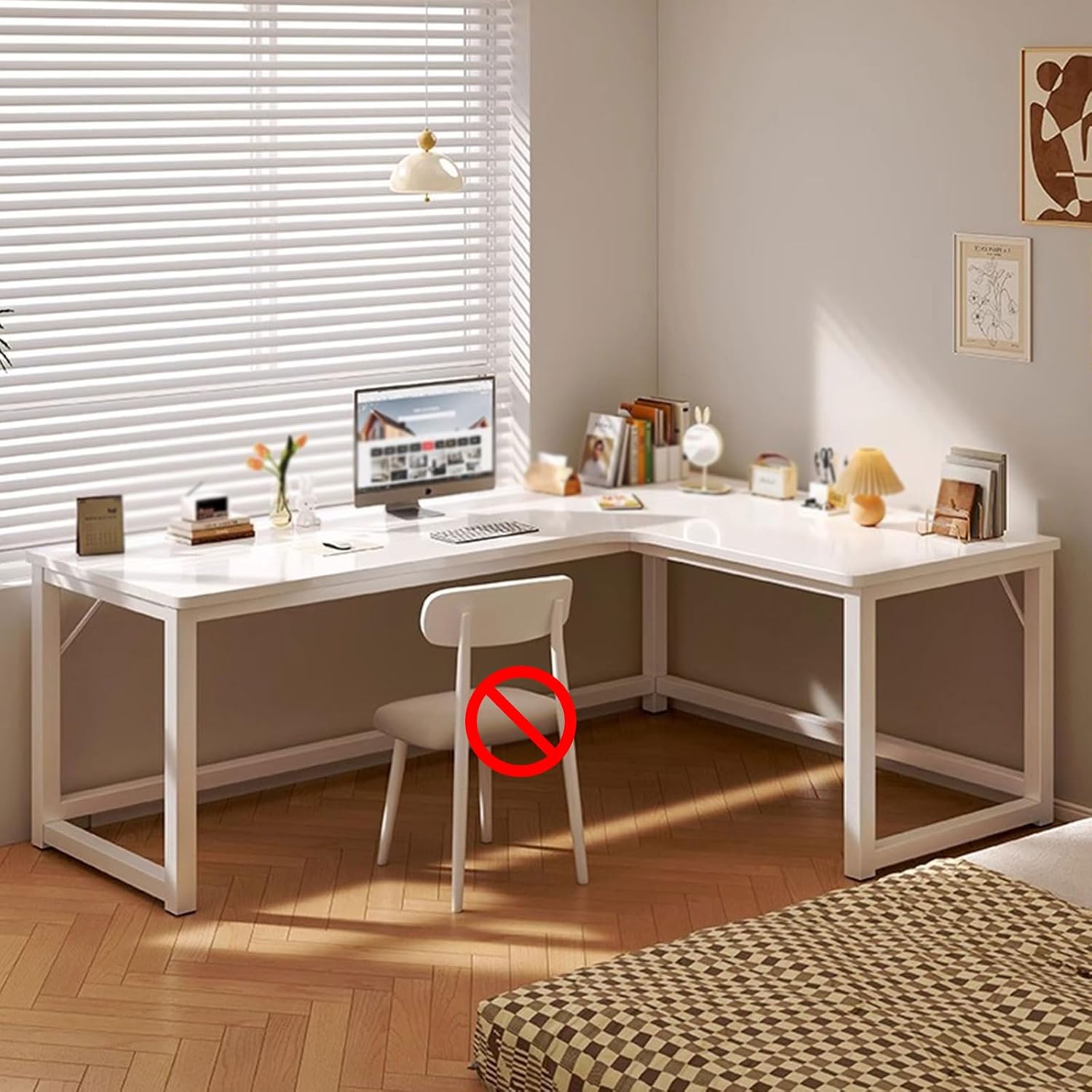 Amazon.com: UNYQBFKM L Shaped Desk Gaming Computer Modern Corner Table ...
