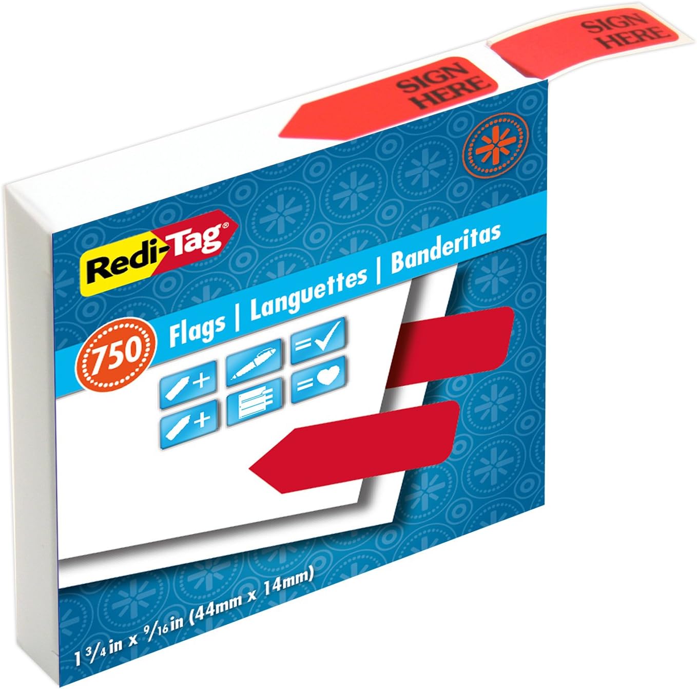 Amazon.com : Redi-Tag 81034 Arrow Message Page Flags in Dispenser ...