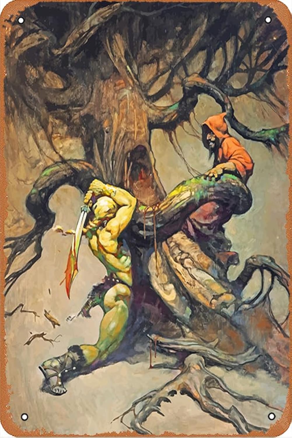 Amazon.com : Frank Frazetta Art Work Posters Retro Metal Signs Vintage ...
