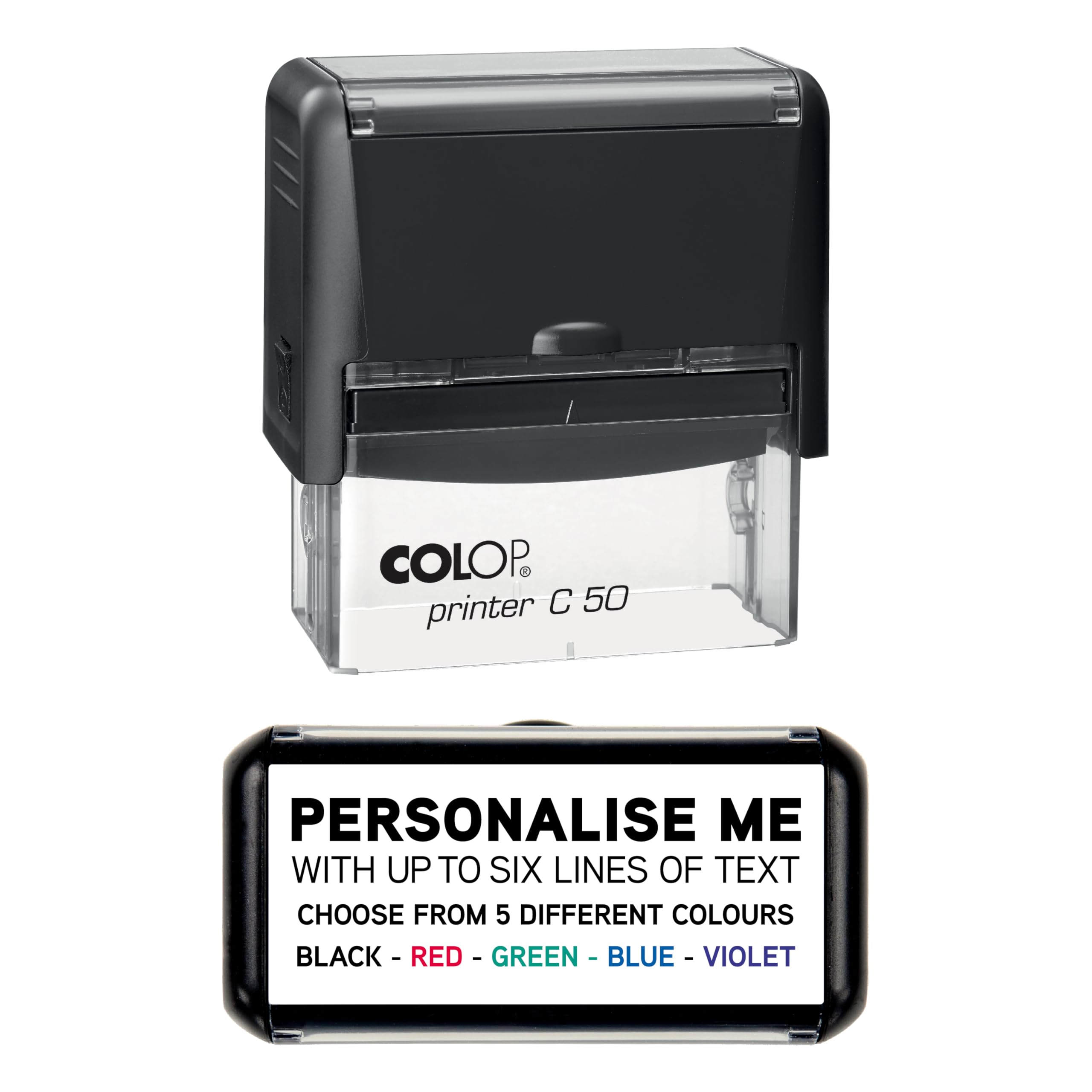 70 x 30mm - Premium Personalised Custom Made Self-Inking Business ...