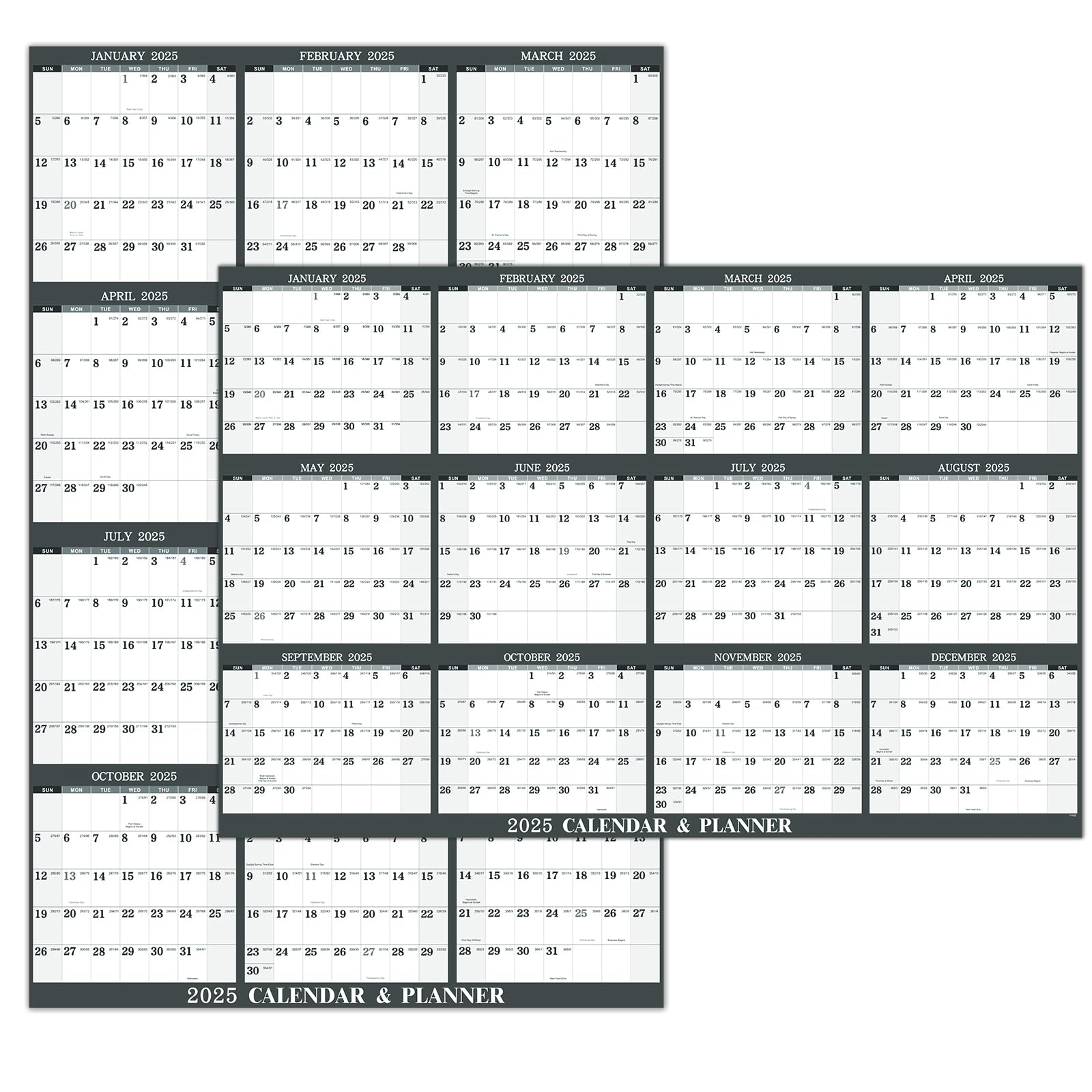 2025 2026 Dry Erase Calendar 2025 2026 Yearly Wall Calendar ...