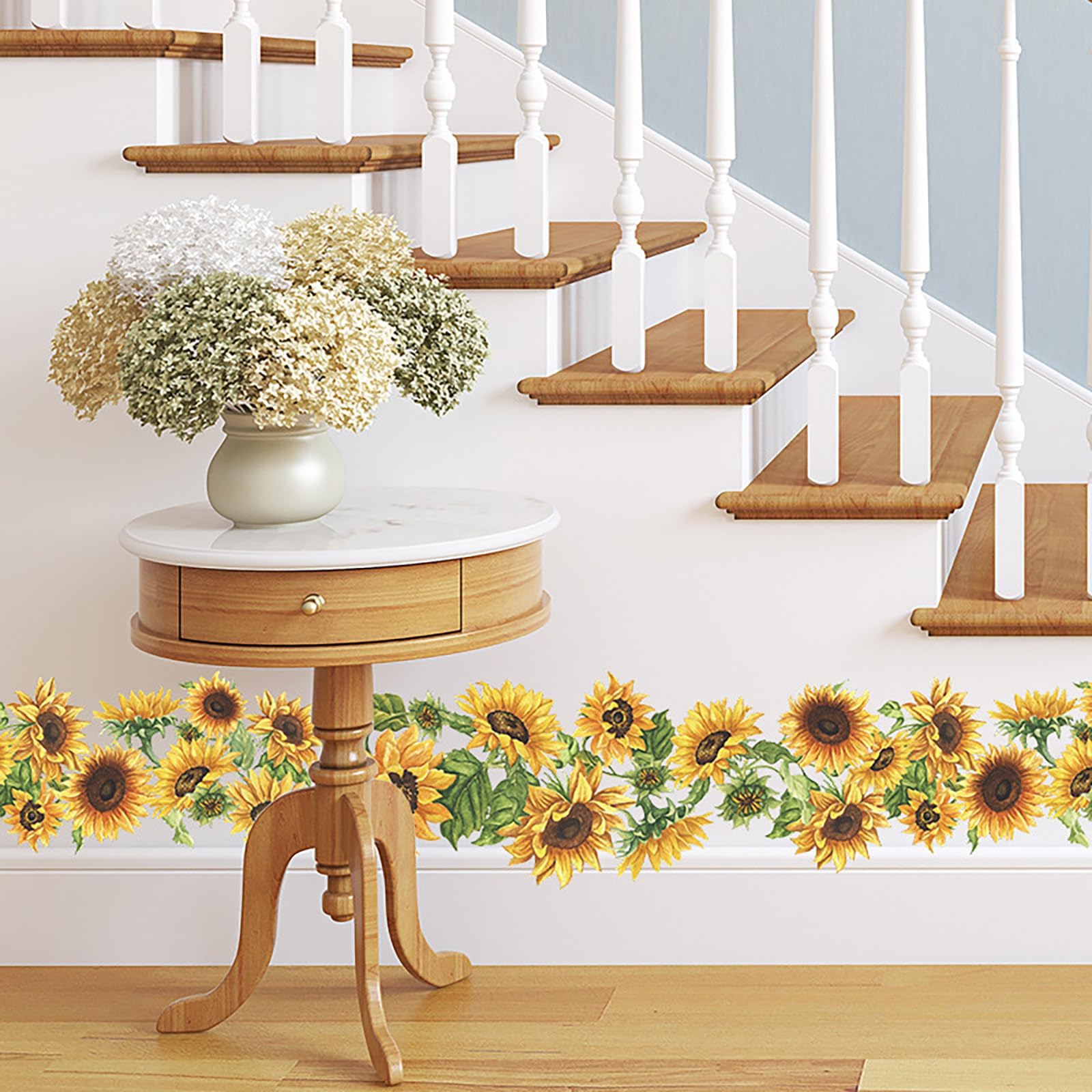 Amazon.com: Wallpaper Border Wall Borders Sunflower Wall Decals Peel ...