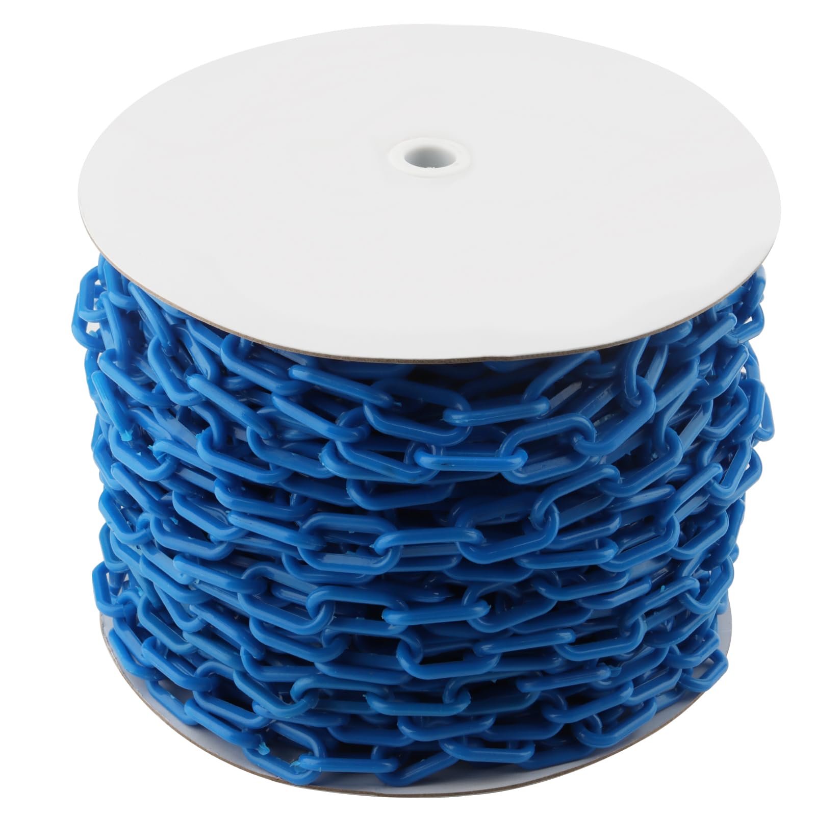 JOIKIT 164 ft x 1.4 Inch Plastic Chain Link Blue, Plastic Safety ...