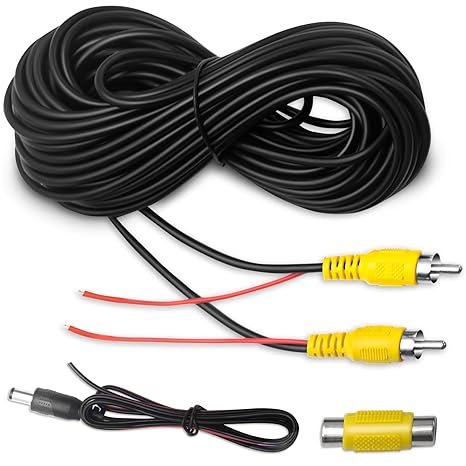 Amazon.com: WEUASTE Premium Backup Camera RCA Cables, Car Reverse ...