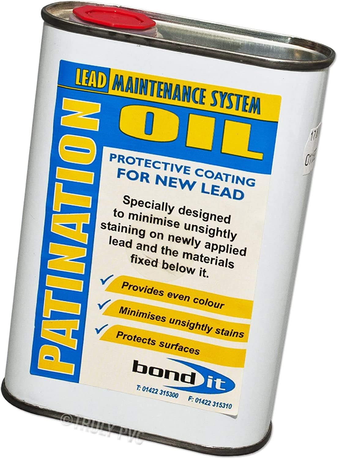 Bond-It 3 X Patination oil - 500ml can for lead flashing - stops the ...