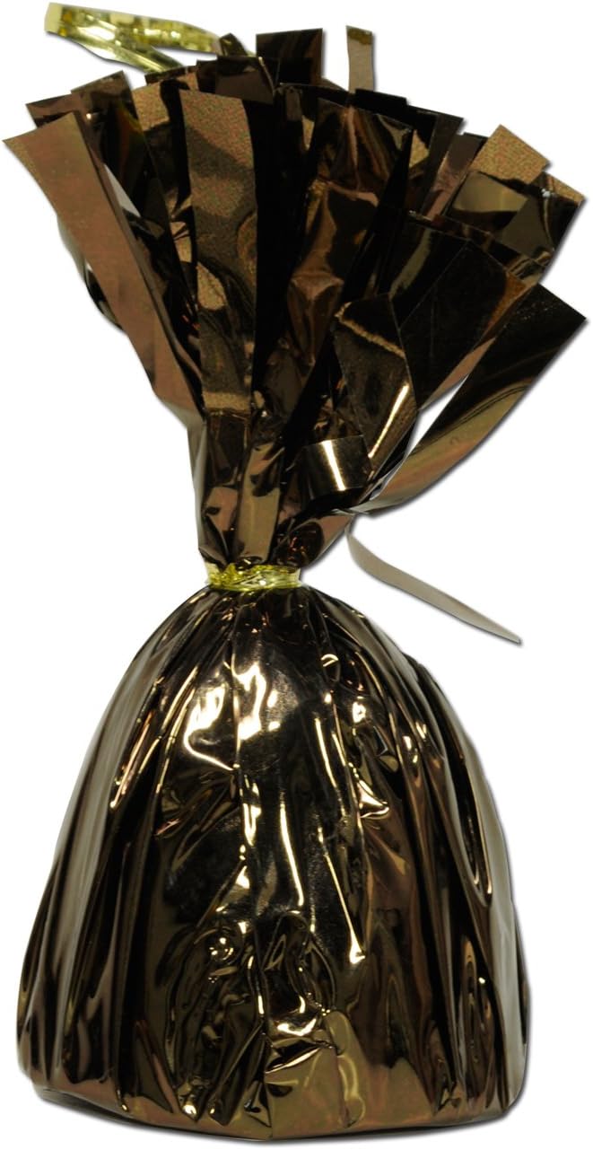 Amazon.com: Beistle 50804-BR Metallic Wrapped Balloon Weights. Contains ...