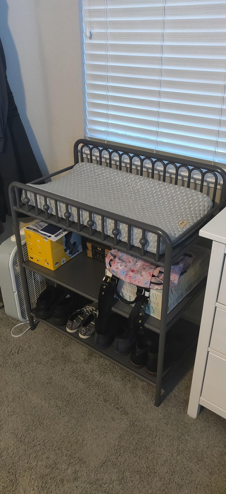 Amazon.com : Little Seeds Monarch Hill Ivy Metal Changing Table, Pink ...