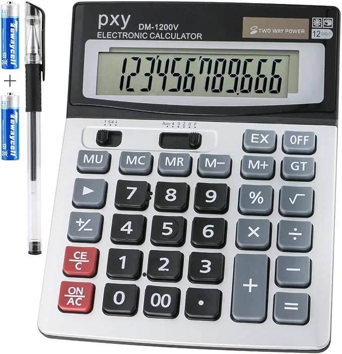 Large Desk Calculator Basic, Touch Comfortable with Large Buttons, PXY ...
