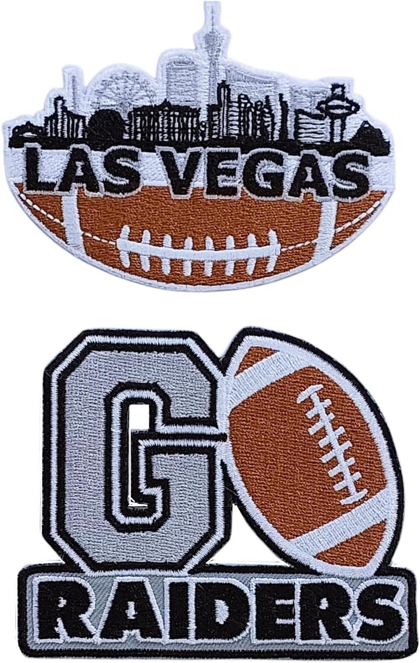 Amazon.com: 3 Pcs Letter Raiders Embroidery Patch Rugby Team Iron-on ...