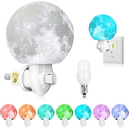 GE Color-Changing LED Night Light, Plug Into Wall, Dusk to Dawn Sensor ...