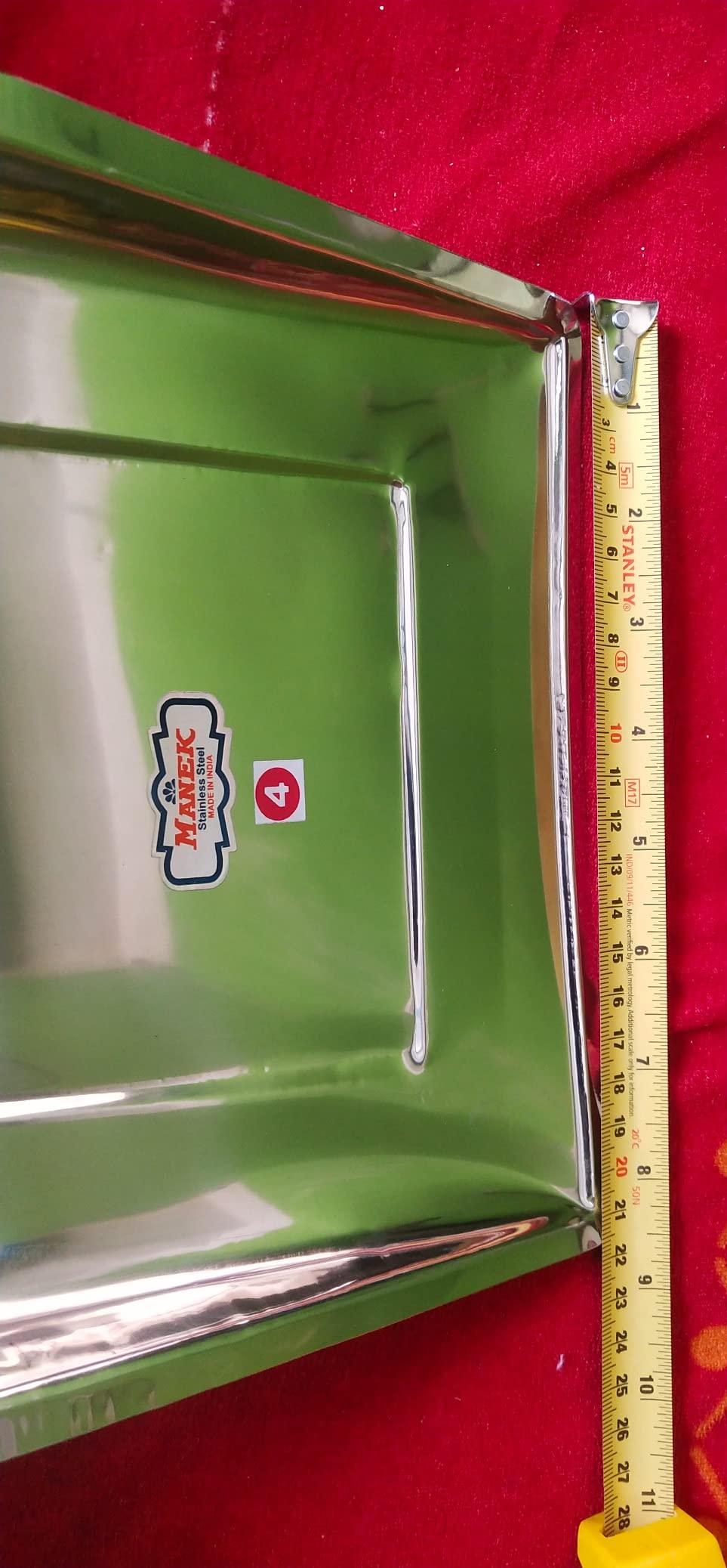 Steelish Stainless Steel Dustpan | Supdi | 37.5 cm (4) : Amazon.in ...