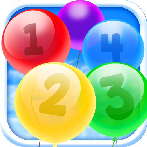 Count Balloons by Numbers 123 Learning Exercise for toddler kids ...