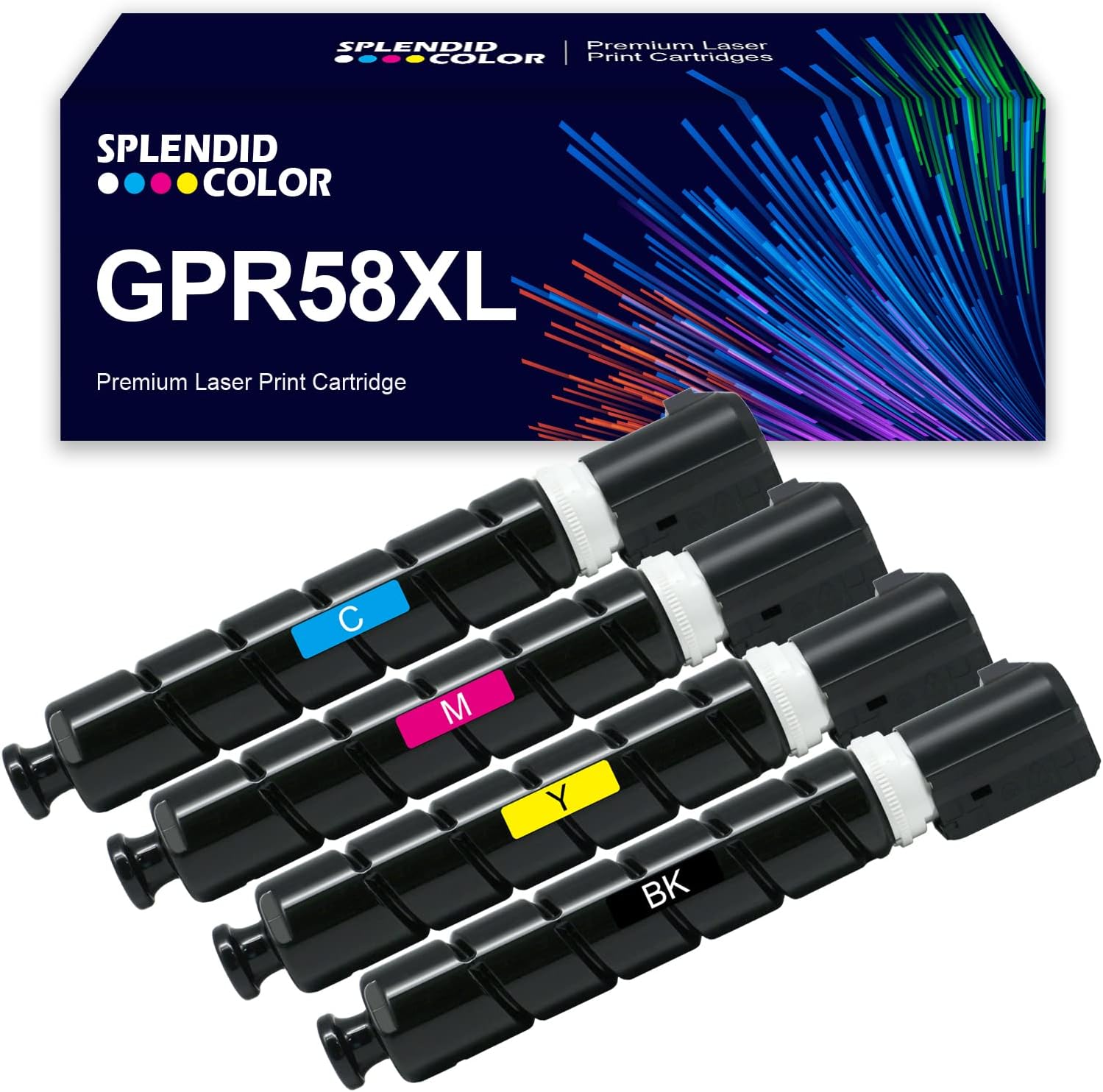 Amazon.com: SPLENDIDCOLOR Remanufactured High Yield 4-Color GPR58 GPR ...