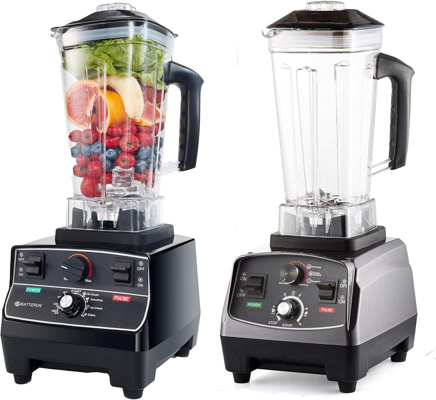 Amazon.com: BATEERUN Blender Professional Smoothie Blender, 2200W High ...