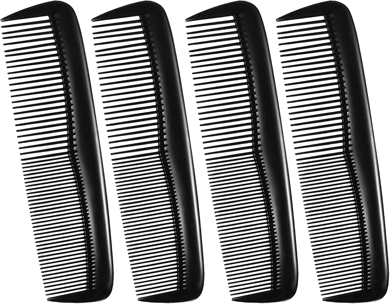 LIAMGUS 4 PCS Pocket Plastic Hair Combs Black Hair Combs Fine, Combs ...