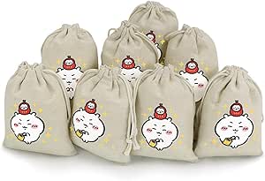 Amazon.co.jp: 8 Piece Large Capacity Storage Bag, Chiikawa Drawstring ...
