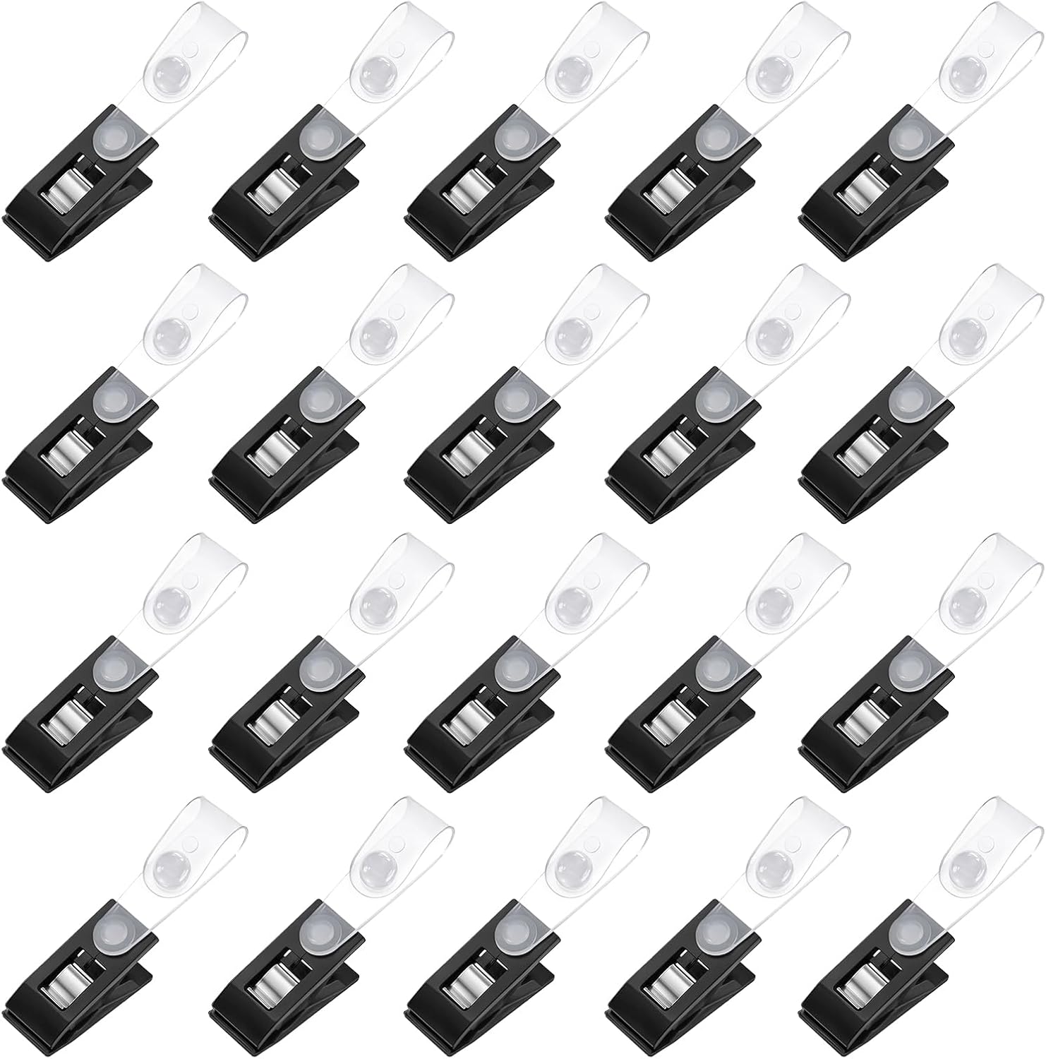 Amazon.com : 20 PCS Plastic Garden Flag Clips Anti Wind Flag Stoppers ...