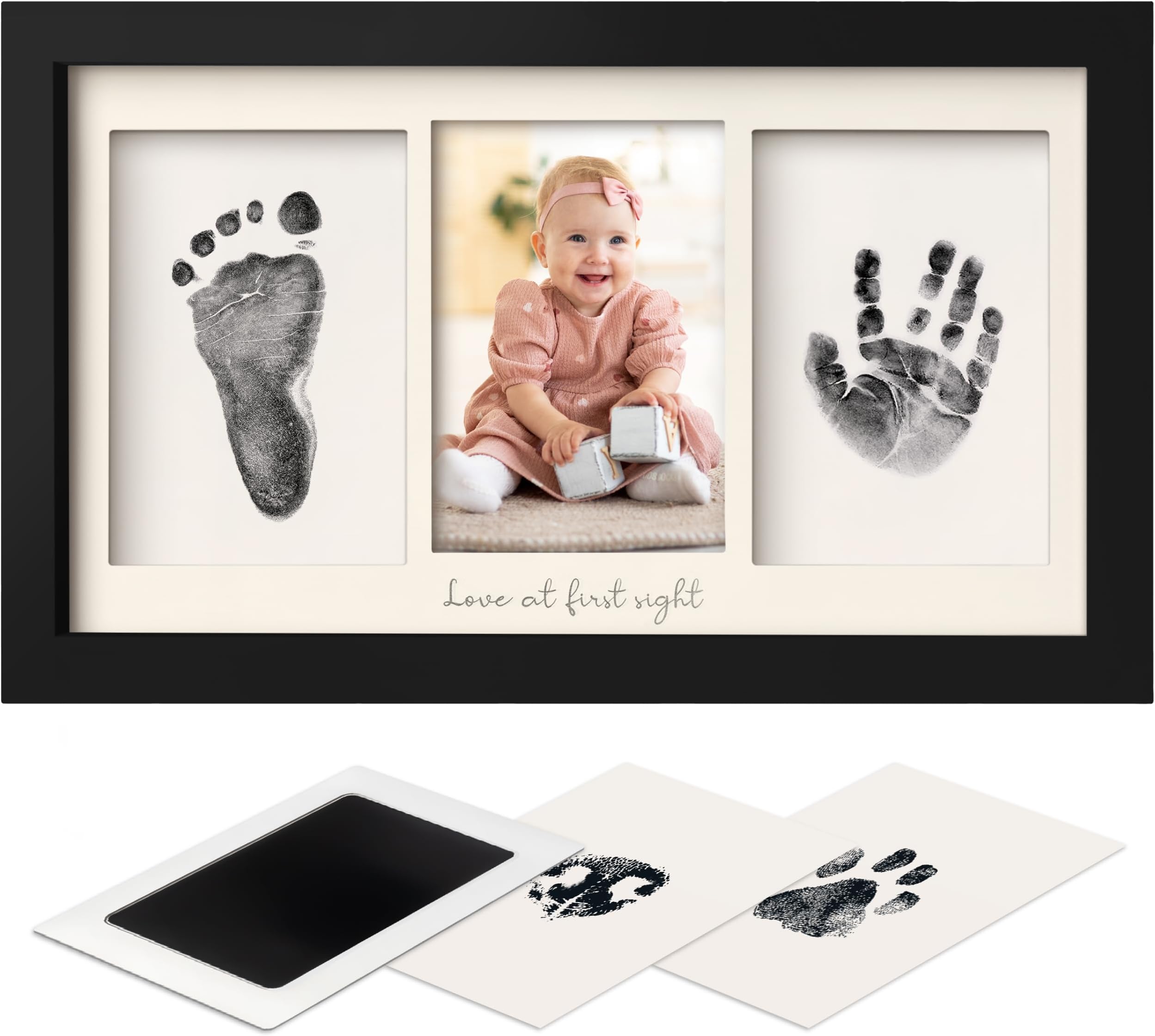 Amazon.com : tiny ideas Baby's My First Year Picture Frame, Classic ...