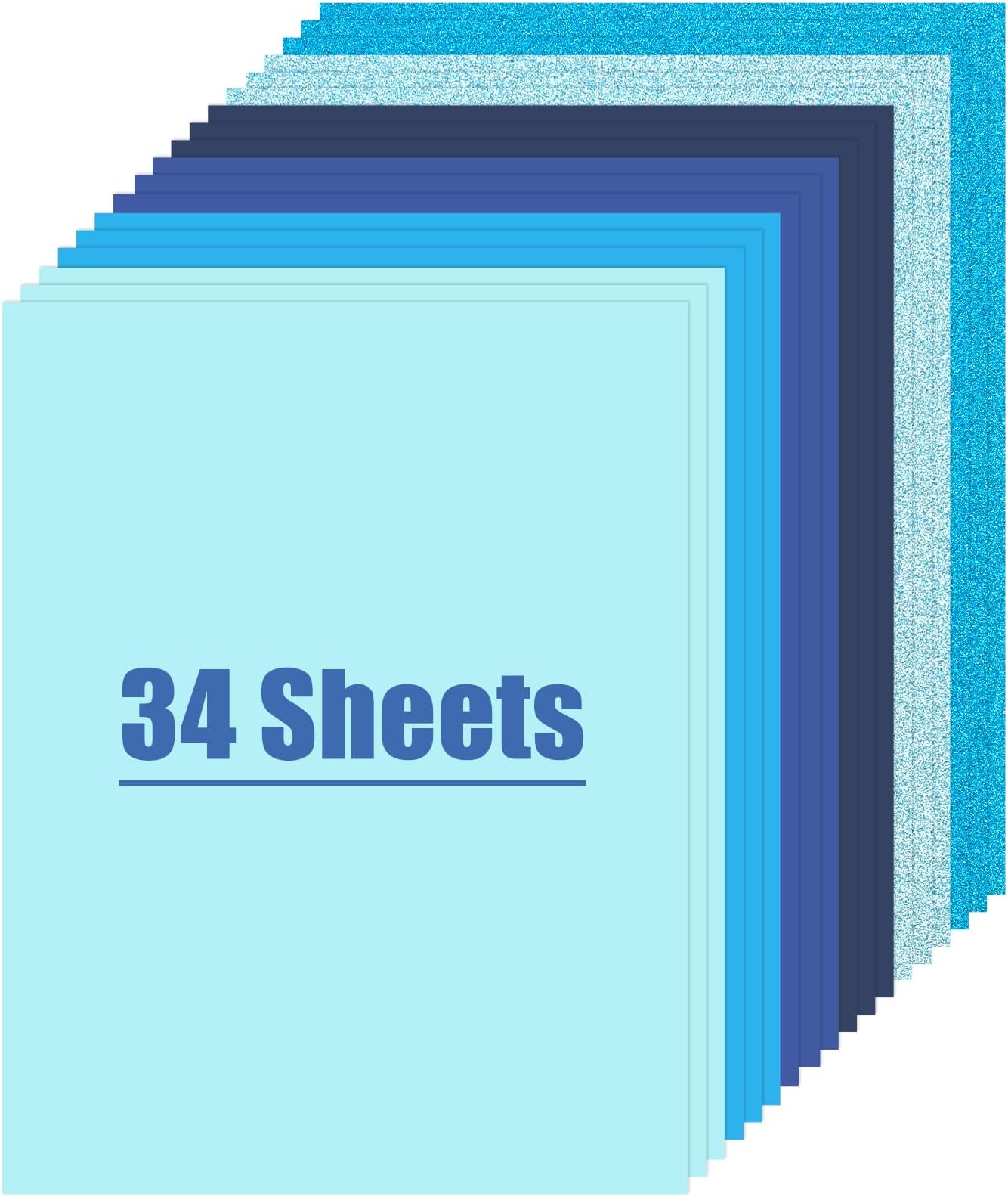 Amazon.com : Bright Creations Blue Glitter Cardstock Paper for DIY ...