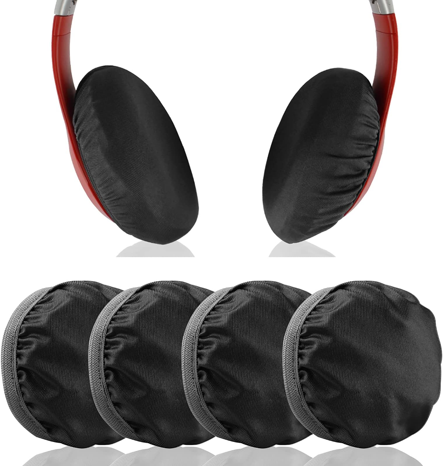 Geekria 2 Pairs Medium Flex Fabric Washable Headphone Covers/Earphone ...