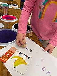 Amazon.com: Coogam Wooden Alphabet Number Stamp Flashcard, ABC Spelling ...