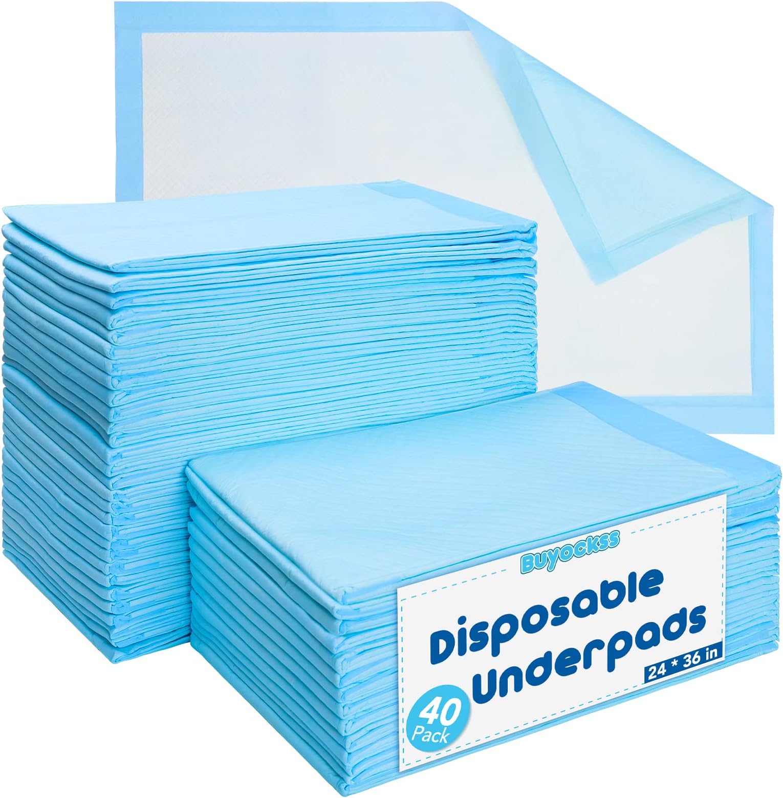Amazon.com: 50 Pack Disposable Bed Pads 36 X 36 Inches, Super Absorbent ...