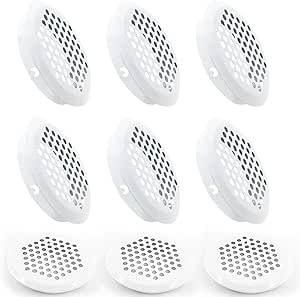 Litoexpe 40 Pieces Round Soffit Vents, 2 Inch (53mm) Circular Air Vents ...