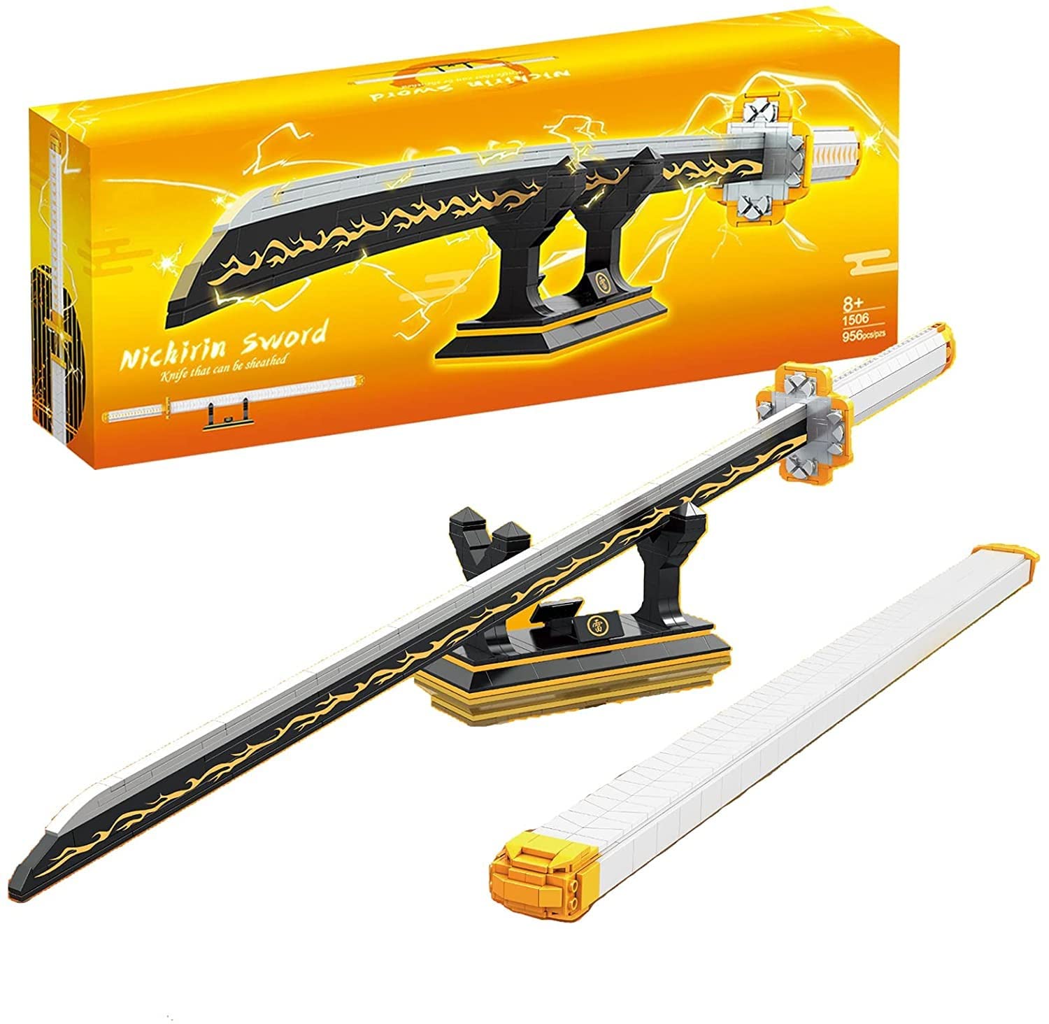 Zxcvbn Anime Demon Slayer Katana Nichirin Sword With Sword Stand ...