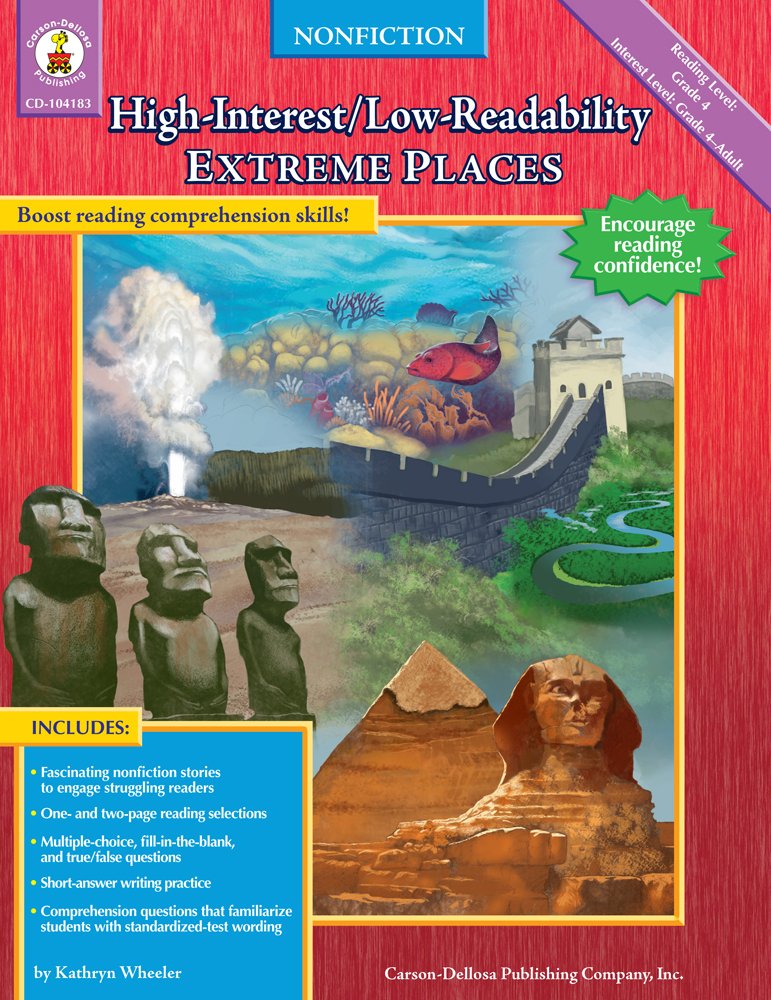 Amazon | Extreme Places (High-interest/Low-readability) | Wheeler ...