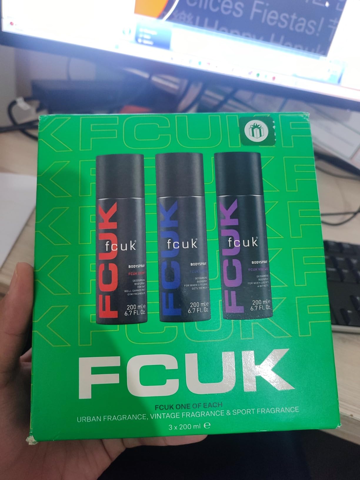 FCUK Bodyspray Trio : Vintage,Sport and Urban by FCUK : Amazon.co.uk ...