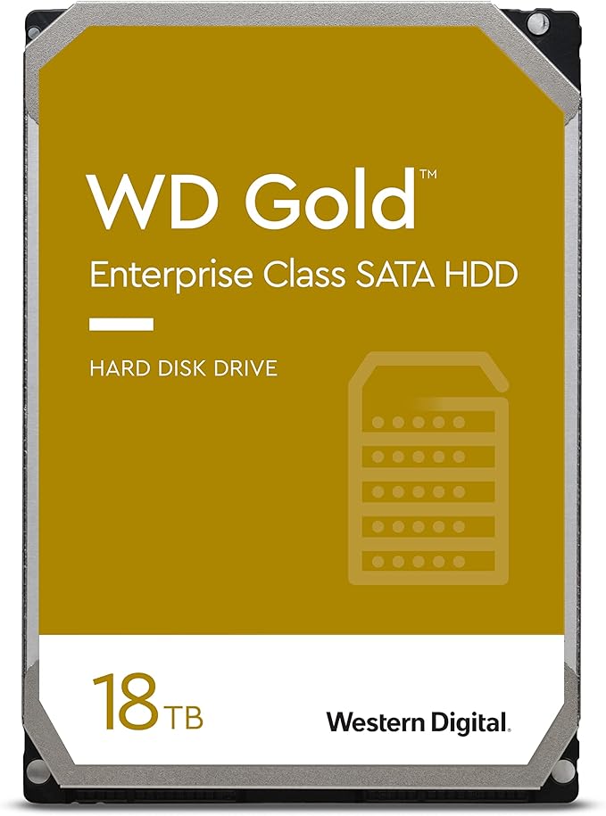 Western Digital 18TB WD Gold Enterprise Class Internal Hard Drive ...