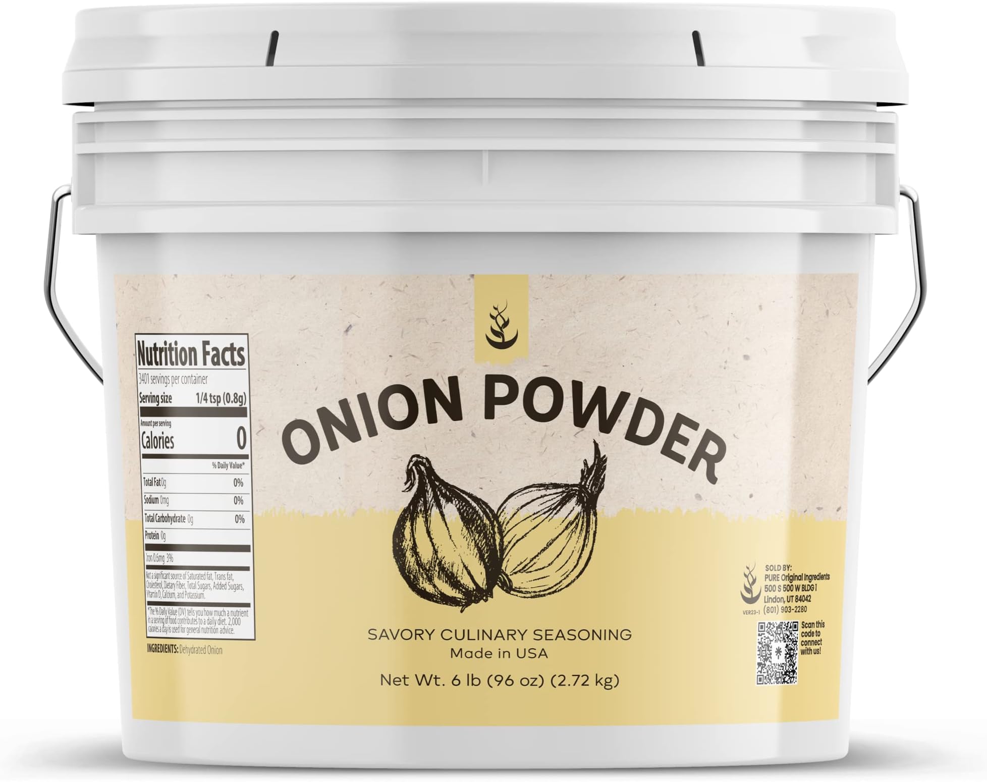 Amazon.com : Chef''s Quality Onion Powder 5 LB : Onion Spices And Herbs ...