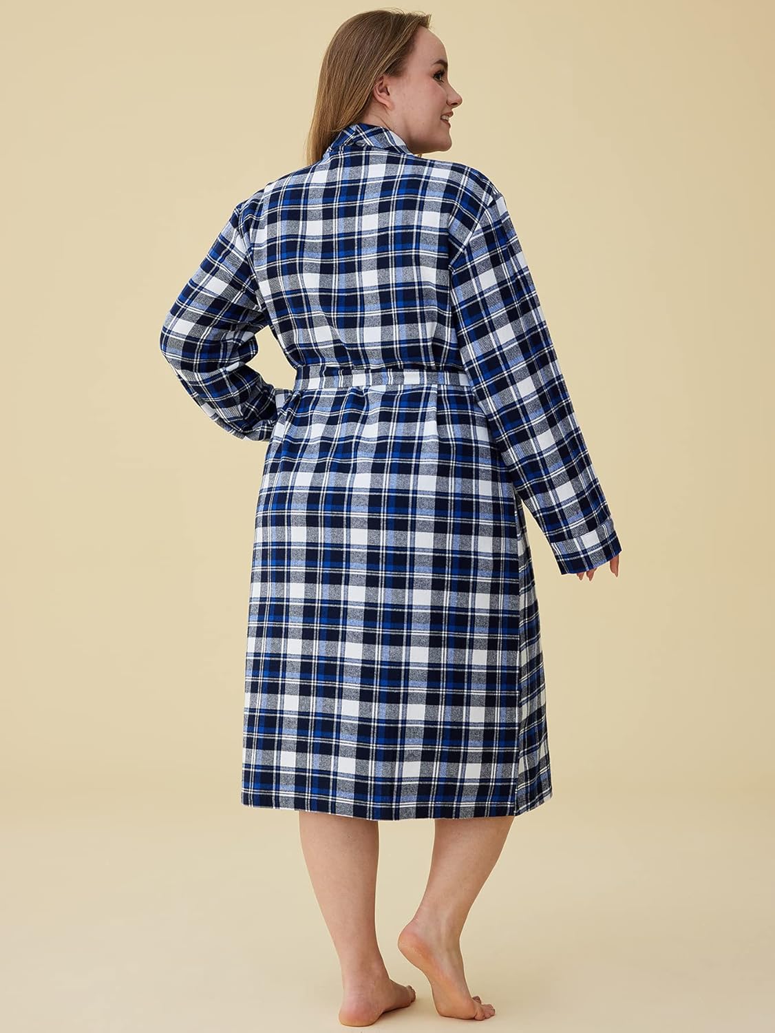 Latuza Women's Cotton Flannel Robe at Amazon Women’s Clothing store