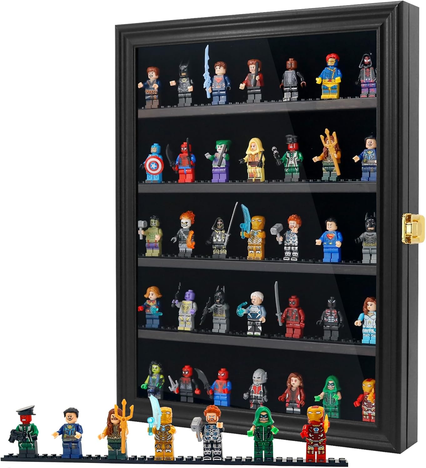 Amazon.com: FramePro Minifigure Display Case for Wall, 12x16 Inch Black ...
