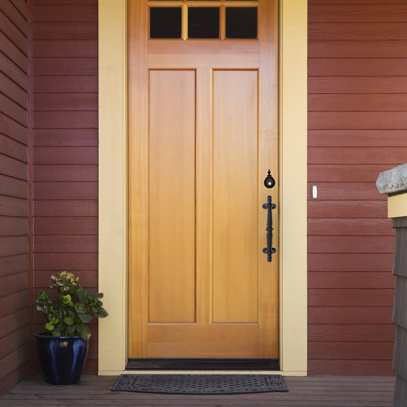 Peohud 2 Pack Sliding Barn Door Handles, 9 Inch Heavy Duty Gate Pull ...