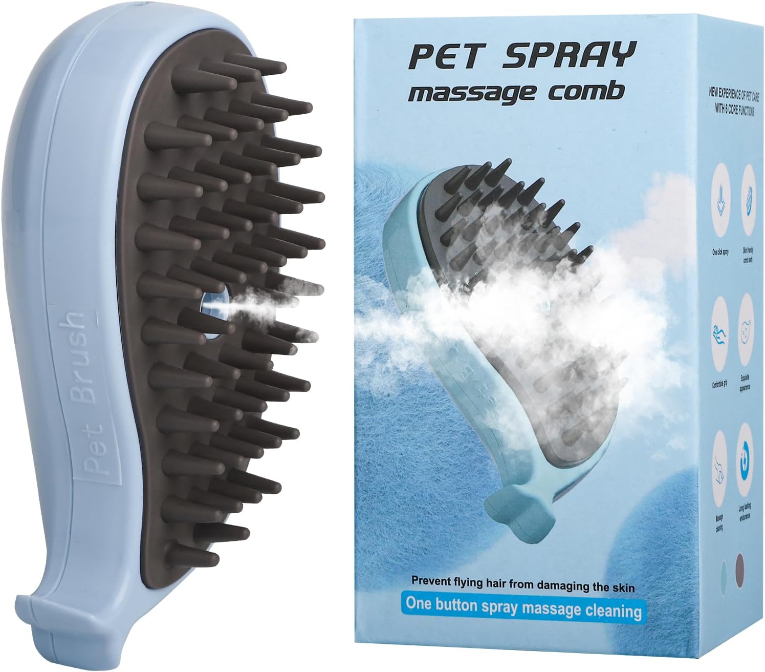 Amazon.com: Neptniopllab Cat Steam Brush - 3 In 1 Cat Steamy Brush ...