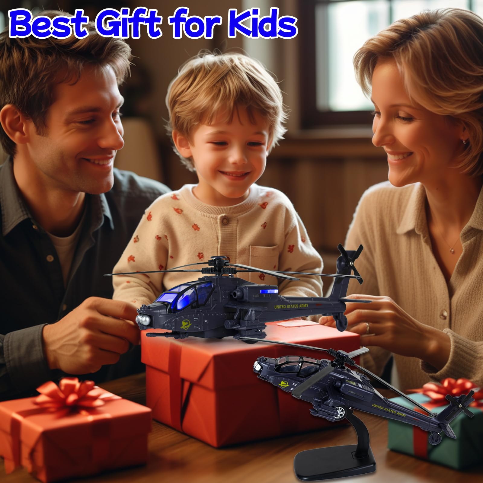 Airplanes For Boys Age 4-7 Helicopter Remote Control Child Police ...