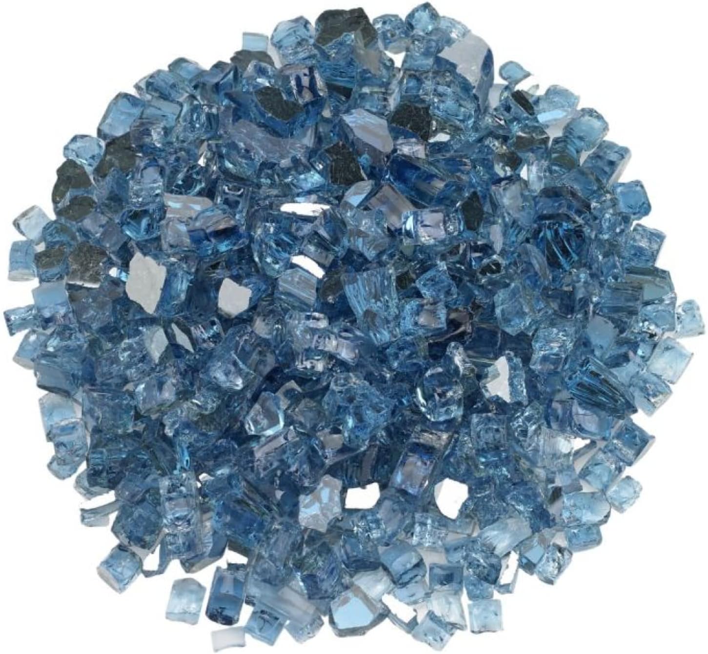 Amazon.com: American Fireglass 1/2” Reflective Fire Glass | Use in ...