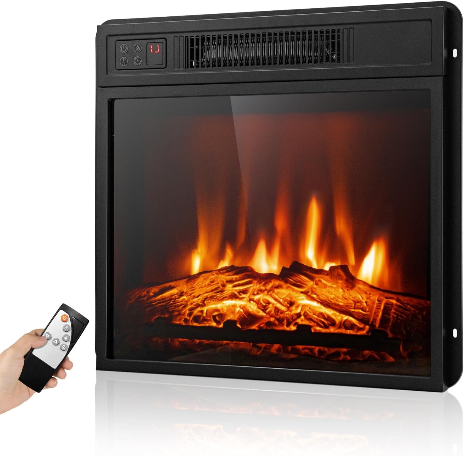 Amazon.com: ARLIME 18” Electric Fireplace Insert, Small Recessed ...